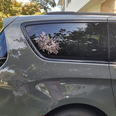 Floral Bushel Intricate Detailed Flowers Premium Vinyl Car Decal ...