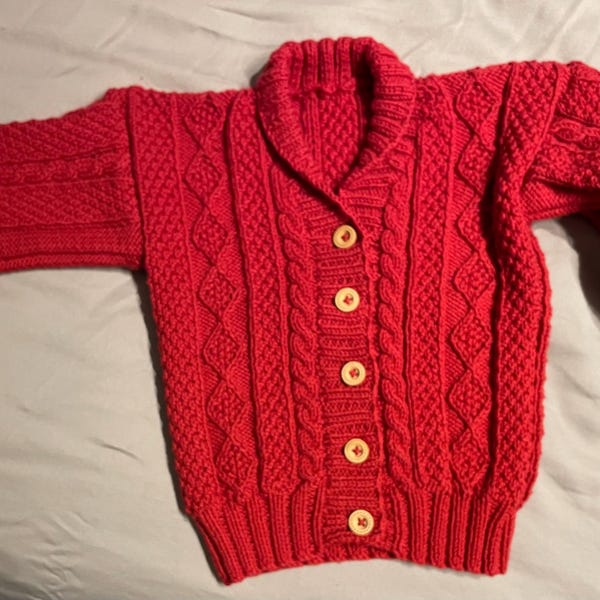 Girl's Bright Easy Knit Roll Neck Stripe Sweater & Beanie Hat DK 8ply ...