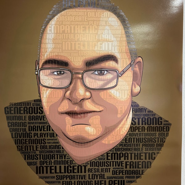 Text Art Portrait From Your Photo, Personalize Portrait, Abstract Art ...