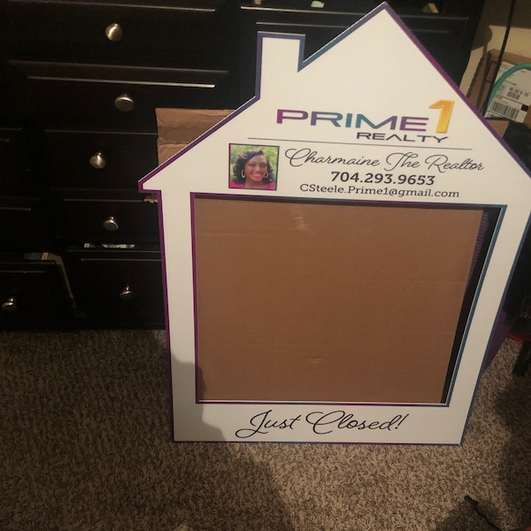 Real Estate Marketing Photo Booth Props | Realtor Selfie Frame ...