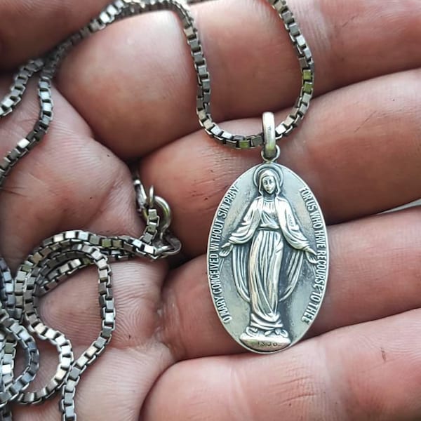 Sacred Heart of Jesus Christ Ex-voto Pendant, Large Jewel, Natural ...