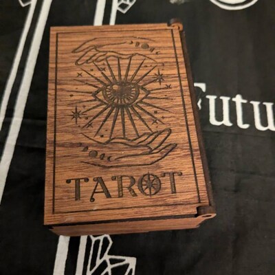 Blank White Oak Crescent Moon Card Holder Tarot Card Stand Wood Oracle ...