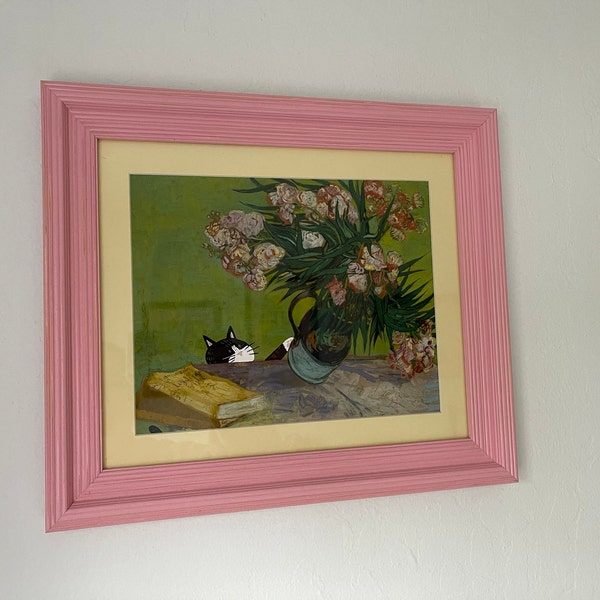 Black Cat Knocking Over Van Gogh’s Sunflowers - Funny Cat Art - Tippy’s ...