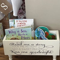 Diaper Crate, Kids Library Box, Book Storage, Nursery Storage, Baby ...