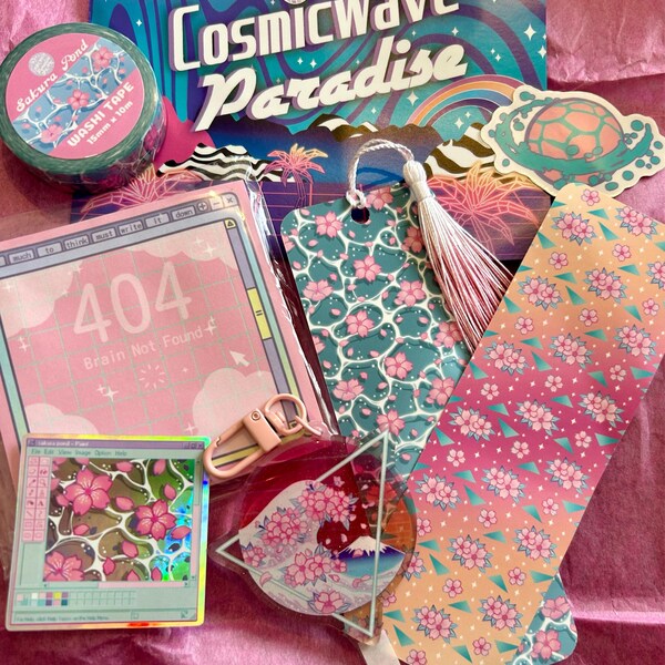 Sakura Window Sticker - Vaporwave Webcore MS Paint Cherry Flower Pool ...