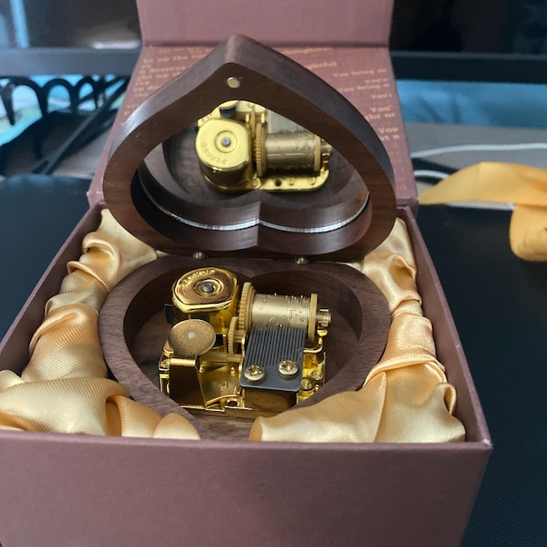 Custom Melody Music Box / Personalized Music Box With a Custom Metal ...