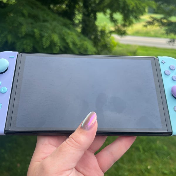 Thumb Grips - Nintendo Switch/oled - Violet & Pink Chonky Stars - Thick ...
