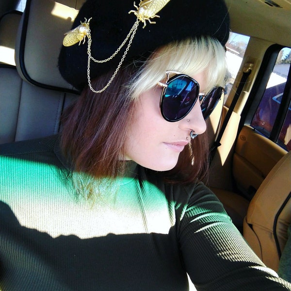 Handmade Large Brass Cicada Collar Pins // Spirit Animal Lapel Cardigan ...