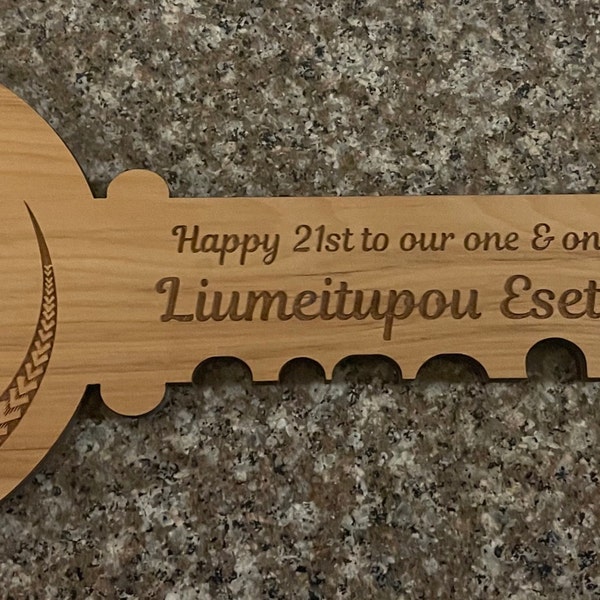 21st Birthday Key | Maori & Pasifika | Made in New Zealand | Heart Rimu ...