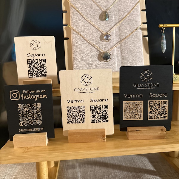 Scan for Wifi Sign | QR Code Sign | Wooden QR Code Sign | Wifi Access ...