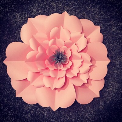 DIY Giant Paper Flower Printable Templates Flower Template Outlines ...