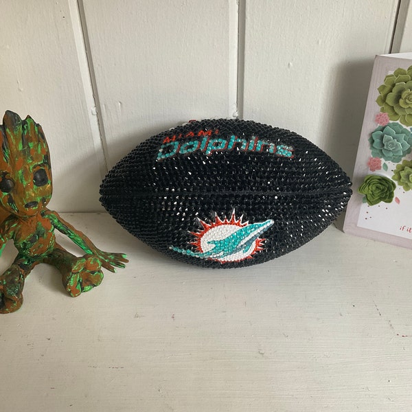 Custom Bling Football - Rhinestone Decorated Sports Ball - Personalized ...