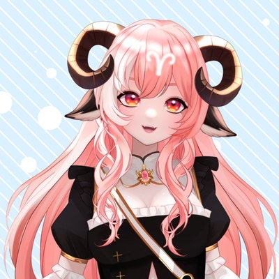 Live2d Vtuber Model for Commercial Use Aries the Zodiac Vtuber ready to ...