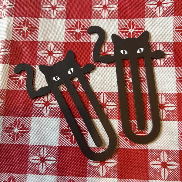 Cat Bookmark, 2-pack Kitty Cat Bookmark, Gift for Cat Lovers, Cat Mom ...