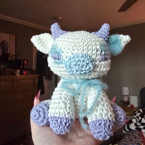 Amigurumi Cow Pattern, Plush Pattern, Stuffed Cow Toy, Cow, Crochet Cow ...