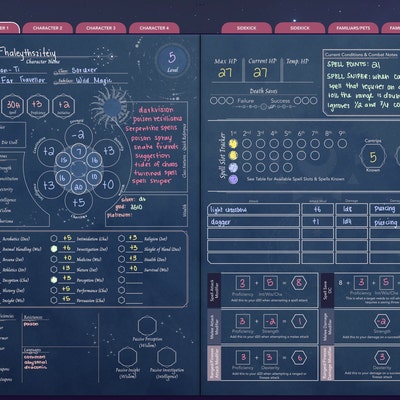 Printable Dnd Character Journal Dnd Character Sheet With - Etsy