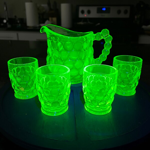 Northwood Blue Tree of Life Stretch Glass Square Foot Flat Rim Footed ...