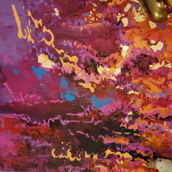 When the Melancholy Glows Like Embers- Abstract Art Painting in ...