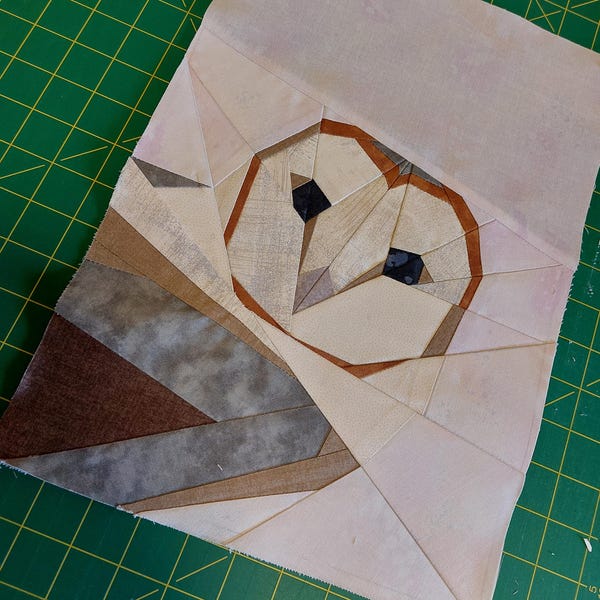 The Curious Owl Foundation Paper Piecing Pattern, Barn Owl, FPP Quilt ...