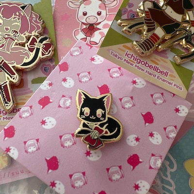 Tokyo Mew Mew Hard Enamel Pin Ichigo Minto Retasu Purin Zakuro Ringo ...