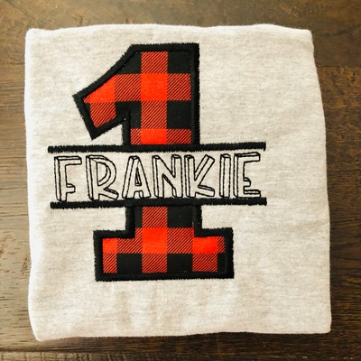 Number One Split Embroidery Design. Number 1 Applique Embroidery Design ...