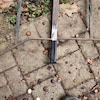 Handrail Forged Circle Round Design Rail End Straight Support Bar 22" 1 ...