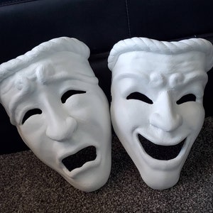 SCP 035 Mask / Greek Comedy & Tragedy Masks / Theater Masks - Etsy