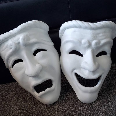 SCP 035 Mask / Greek Comedy & Tragedy Masks / Theater Masks - Etsy
