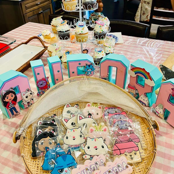 Gabby's Dollhouse Inspired Sugar Cookies - Etsy