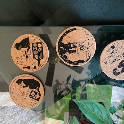 Cat Pairings Coaster Set - Etsy