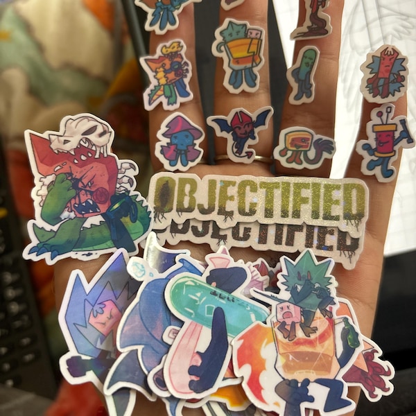 Objectified Comic Stickers [fight or Flight Collection] - Etsy