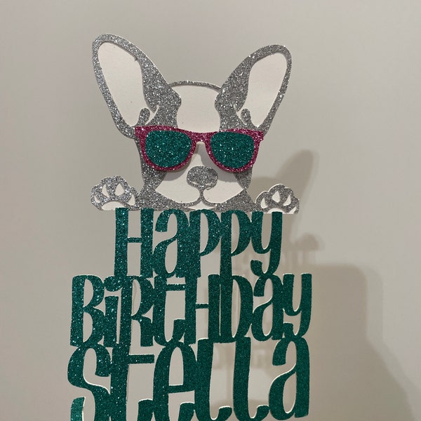 French Bulldog Cake Topper, Frenchie Cake Topper, Dog Lover Cake Topper ...