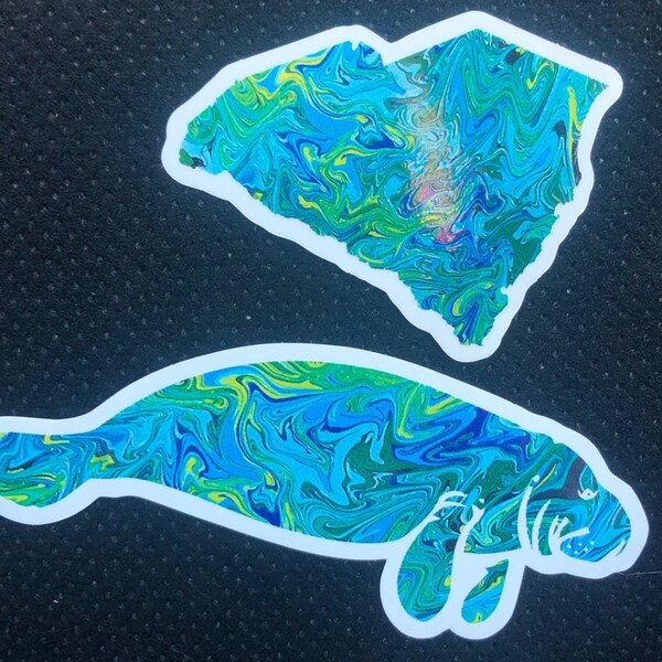 The Sea Turtle Art Sticker - Etsy