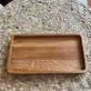 Oak Wood Tray, 9 X 18 Cm. Wooden Desk Tray for Jewelry, Keys, Watch ...