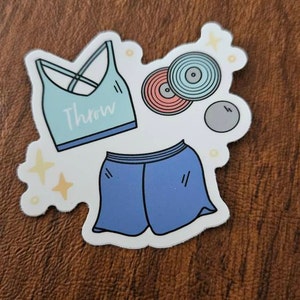 Thrower Sticker, Shot Put Sticker, Discus Sticker, Track and Field ...