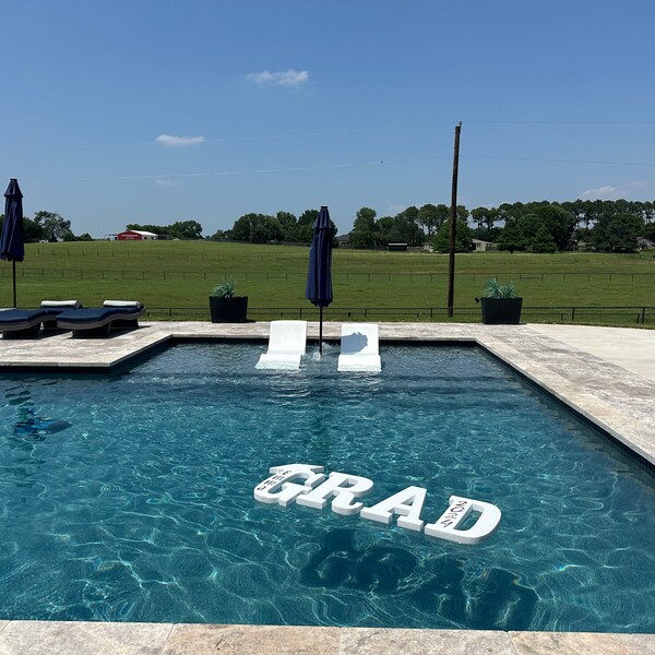 Custom Grad Foam Letters for Pool Party Decor Styrofoam Letters for ...