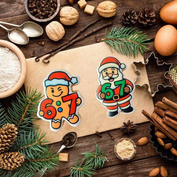 67 Gingerbread STL& PNG, 67 Christmas STL With Png, Six Seven ...