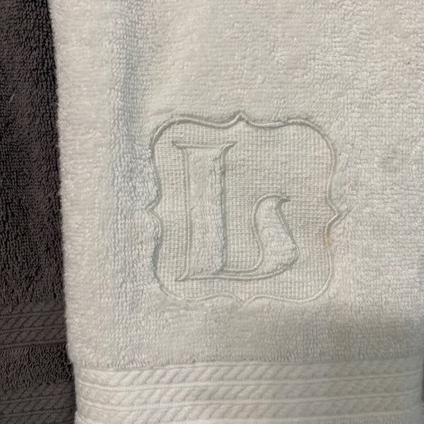 Embossed Monogram Towel Machine Embroidery Designs A-Z Assorted Sizes ...