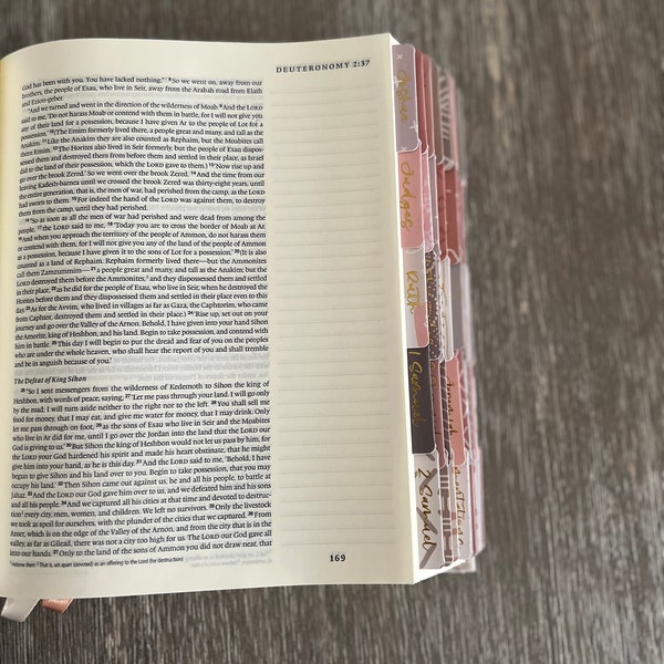 Bible Tabs Laminated Bible Tabs Tabs for the Bible Pretty Bible Tab ...