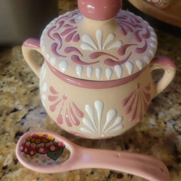 Pink Talavera Mirror//pink Wall Decor, Mexican Pottery, Wall Art, Pink ...