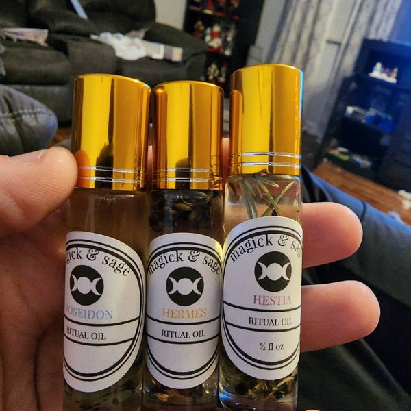 Poseidon Ritual Oil - Greek God of the Sea, Storms, Horses, and Tides ...