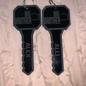 Personalized Big Brother Keys LARGE | Etsy
