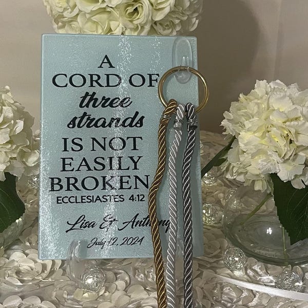 Knot-tying Ceremony, Cord of Three Strands, Wedding Unity Cords, Braid ...