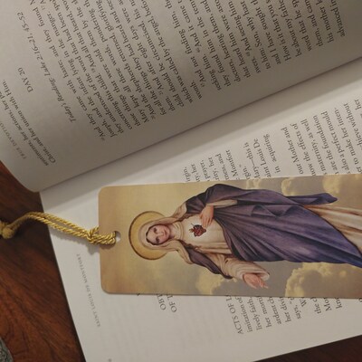 Immaculate Heart full-length Bookmark, Act of Consecration Prayer - Etsy
