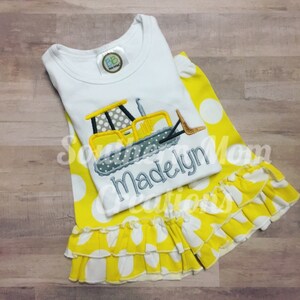 Bulldozer Applique Design. Bulldozer Embroidery Design. Dozer Applique ...