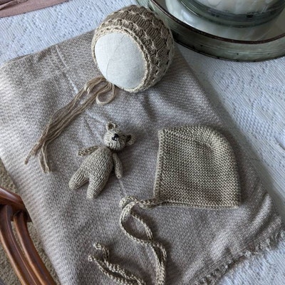 Knitting Pattern Ridges Bonnet Newborn Photography Prop - Etsy