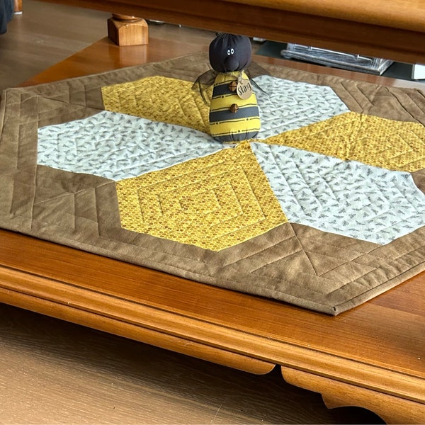 Octagon Patchwork Table Topper PDF Pattern: Beginner Quilt (digital ...