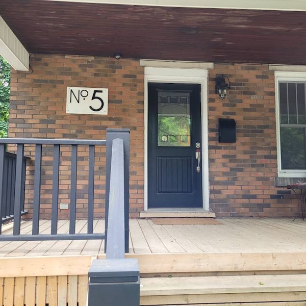 12 Inch Modern House Numbers - Contemporary Minimalist Address Sign ...