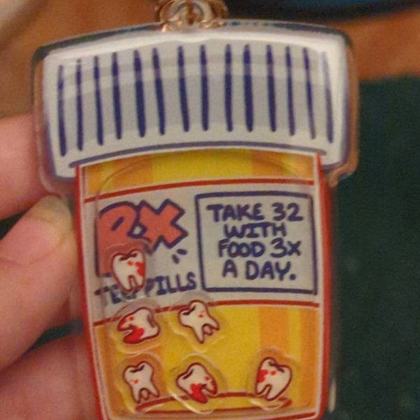 TV Head Cute Acrylic Keychains - Etsy