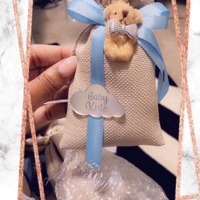 Beige Teddy Bear Sachet Bags, Bear Theme Party, Baby Shower Gifts ...